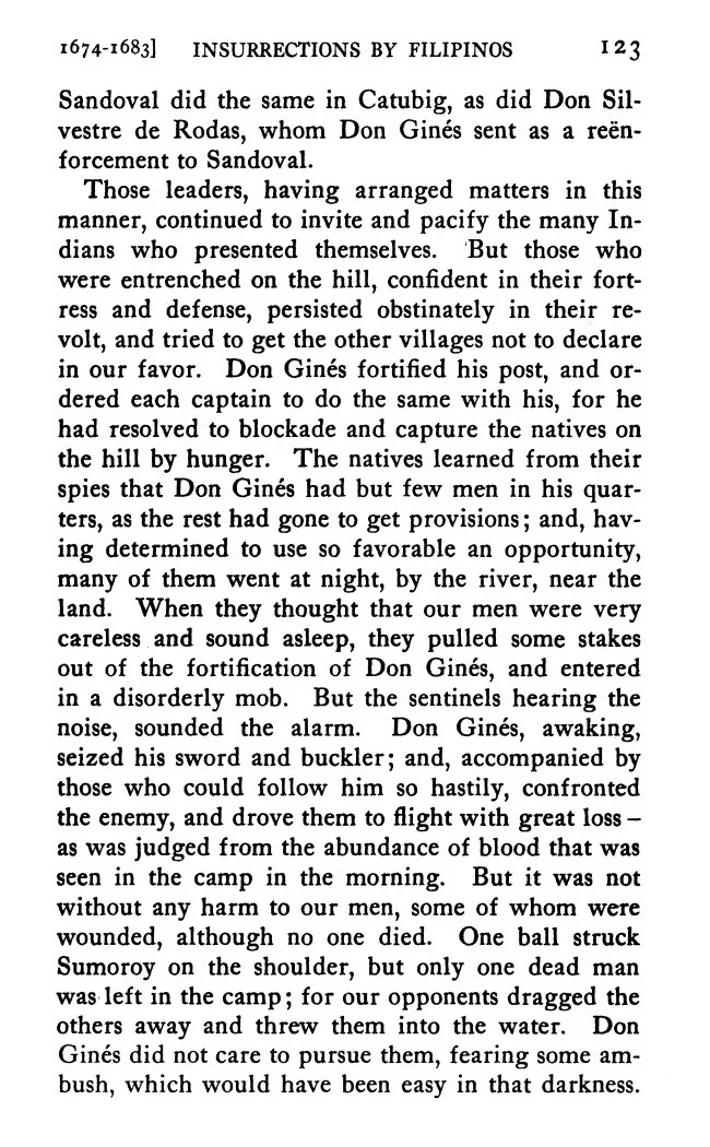 A detailed account of the Sumuroy rebellion