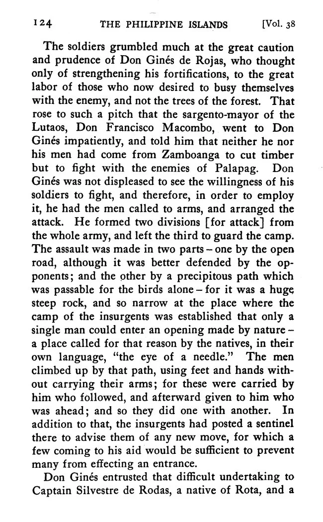 A detailed account of the Sumuroy rebellion