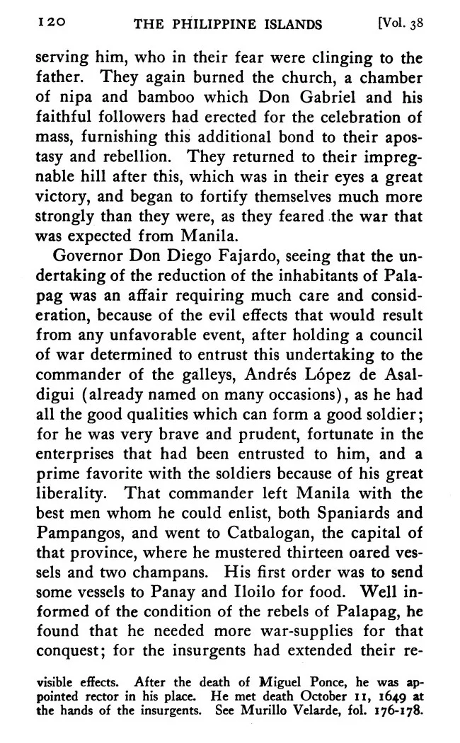 A detailed account of the Sumuroy rebellion