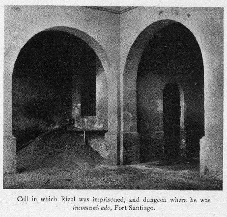 Rizal's address to the Filipinos in arms from his prison cell in Fort ...